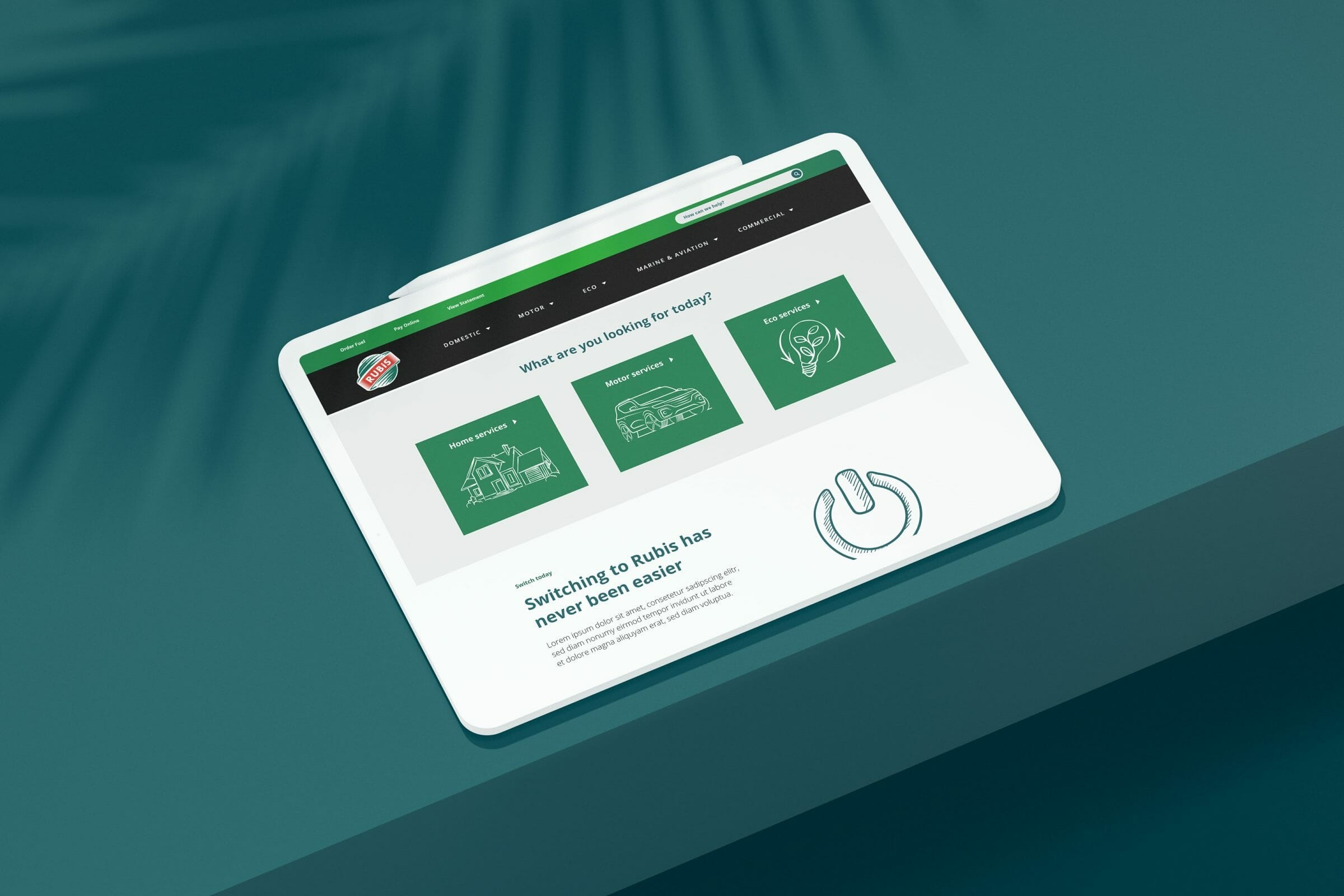 Rubis website - Joanne Hood | Digital creative direction